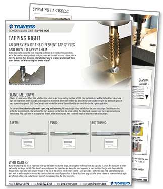 Cutting vs. Forming Taps on Aluminum | Travers Tool Co.