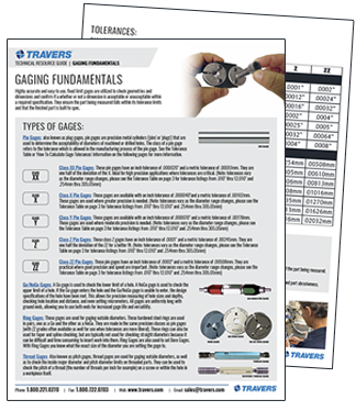 Gage Classes: Which To Use, When? | Travers Tool Co.
